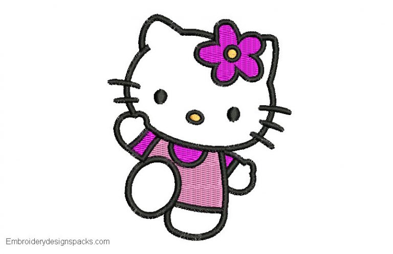 Download Hello Kitty embroidery design - Embroidery Designs Packs