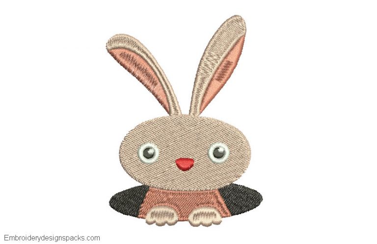 Embroidery of Rabbit to Embroider - Embroidery Designs Packs