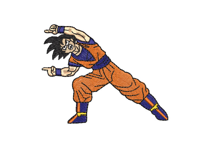 Goku Dragon Ball Z Embroidery Designs - Embroidery Designs Packs